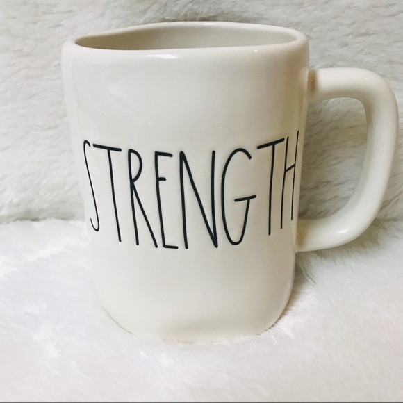 Rae Dunn | Kitchen | Rae Dunn Coffee Mug Strength Large Font New | Poshmark